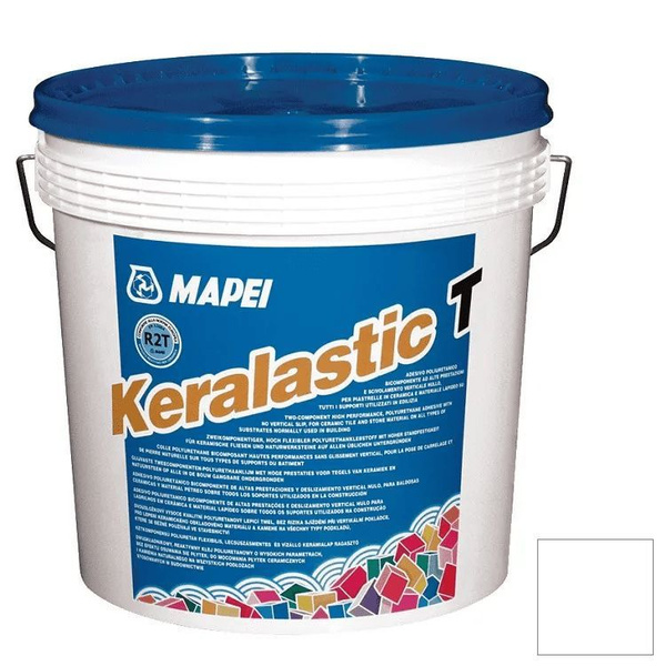 Клей для плитки Mapei Keralastic T_белый, Влагостойкость, Антигрибковая ...