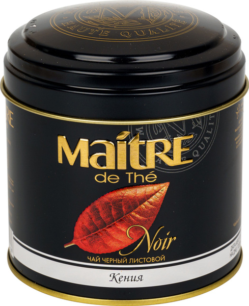 Чай листовой чёрный Maitre de The Noir Кения, подарочный МЭТР, 100 г ...