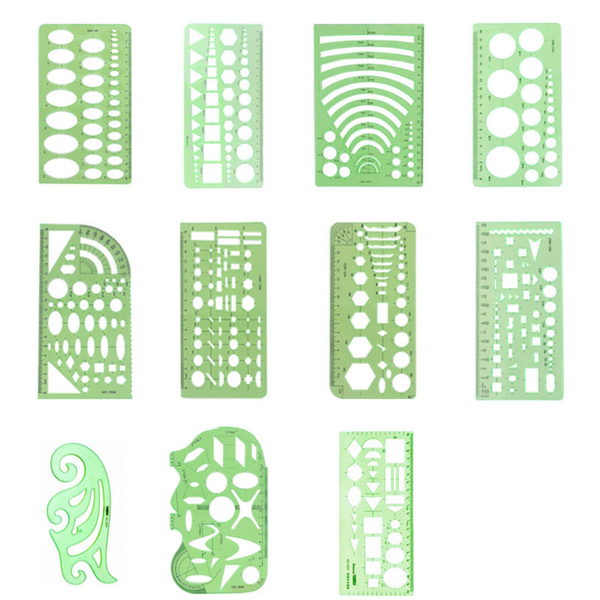 (Один набор) DIY Hollowing Out Painting Template Architectural Design ...