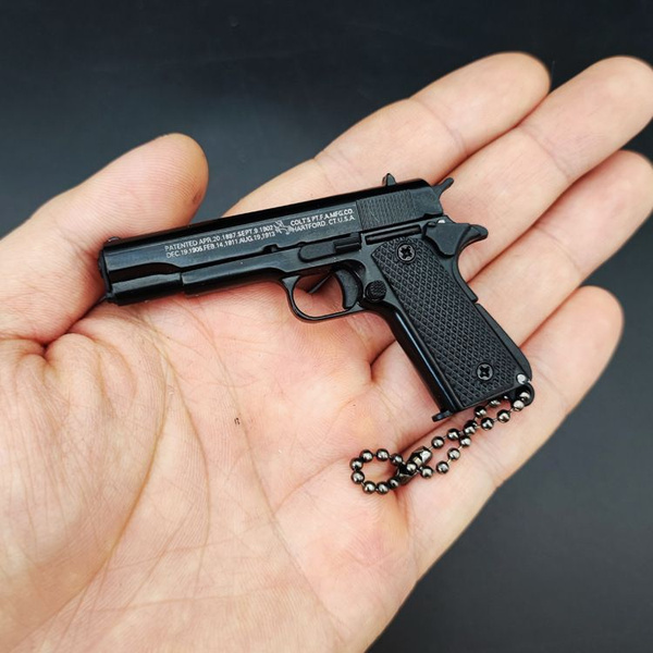 Мини металлический пистолет брелок Colt 1911 в масштабе 1:3 Подарок ...