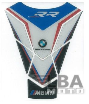 Наклейка на бак для мотоцикла BMW S1000RR Сине-Бело-Черная - купить с ...