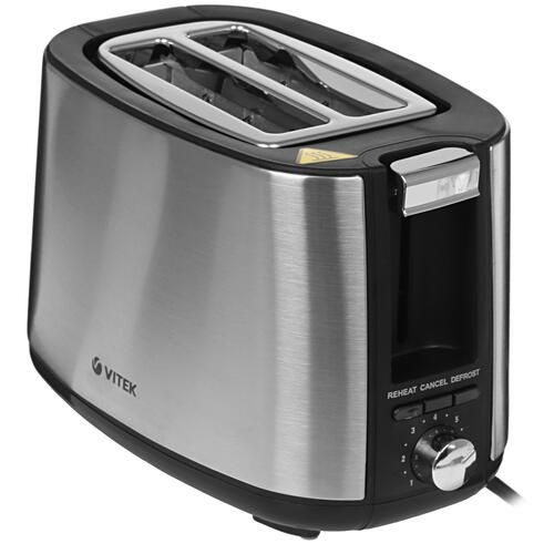 Тостер VITEK Vitek VT-7170, серебристый купить по выгодной цене в ...