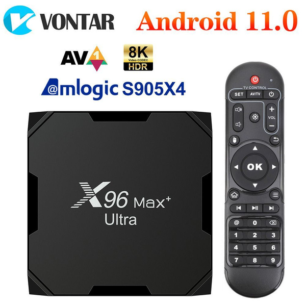 Медиаплеер X96 MAX Plus Ultra, USB, HDMI, RJ-45 Ethernet, DC 5.5 мм, черный, Android купить по ...