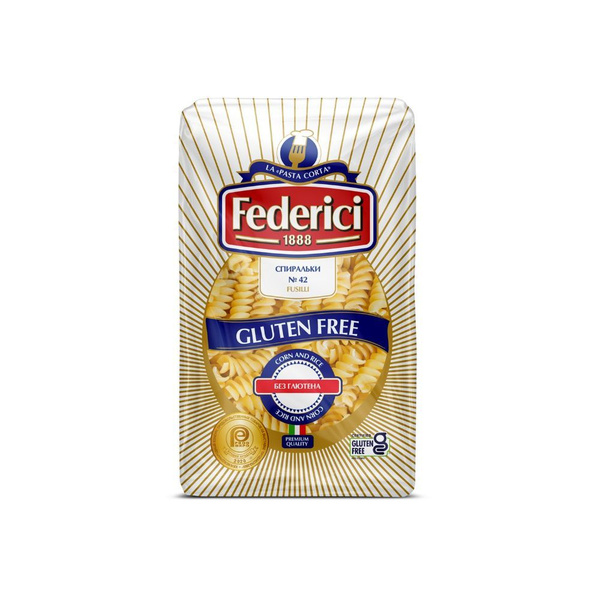 Макароны Federici спиральки без глютена, 400г (1 шт) - купить с ...