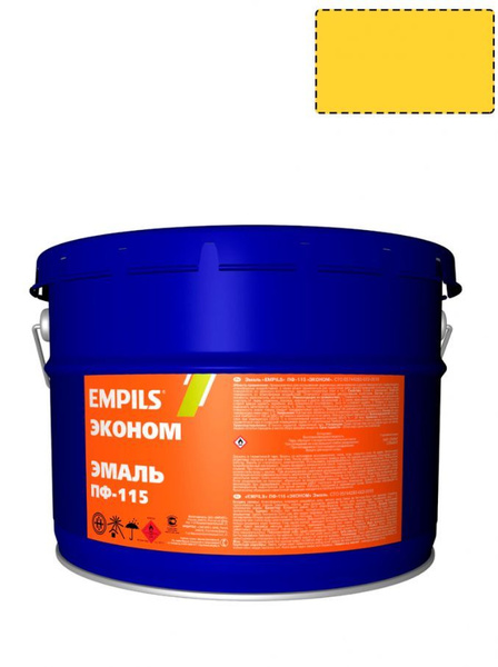Эмаль EMPILS ПФ-115 универсальная алкидная Гладкая, Алкидная ...