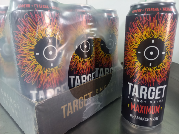 TARGET ENERGY MAXIMUM (12 по 450 мл). Энергетический напиток ТАРГЕТ ...