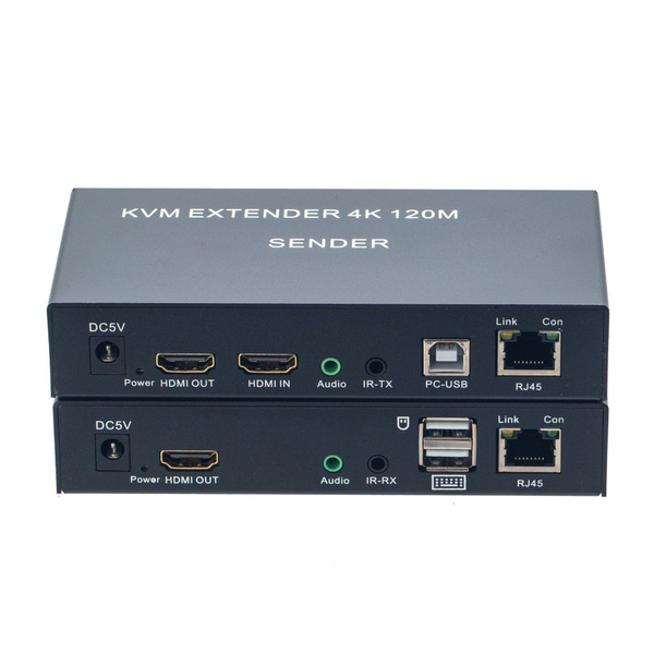 4K 120M KVM HDMI USB Extender-удлинитель по витой паре Cat5/6 c RJ45 и ...
