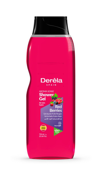 DERELA Гель д/душа Красные ягоды 750мл - купить с доставкой по выгодным ценам в интернет ...