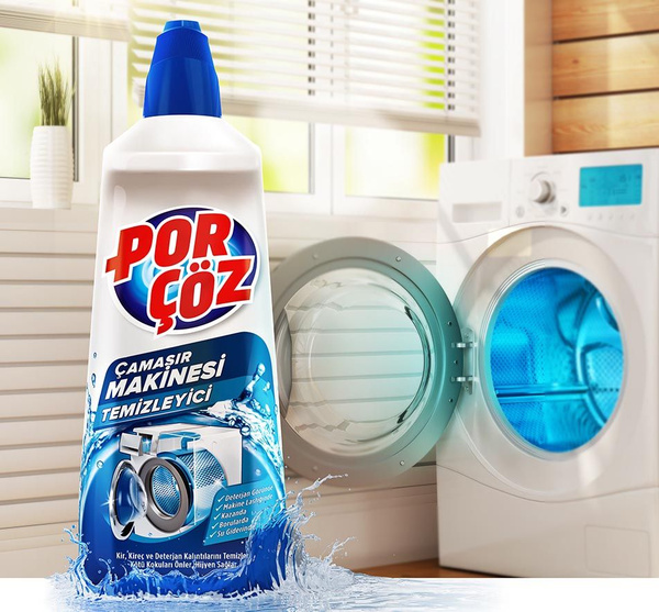Характеристики Cредство PorCoz 250 мл.для стиральной машины от накипи, запаха, известкового ...