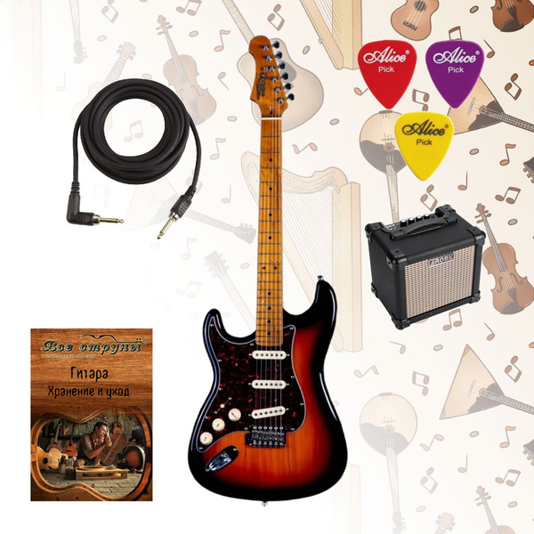 Электрогитара для левшей JET JS-300 SB LH Stratocaster с комбиком и ...