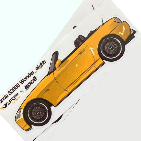 Стикер Honda S2000 Warp x KCC - купить с доставкой по выгодным ценам в ...