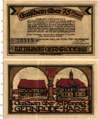 Банкнота 75 пфеннигов Германии 1921 года - купить в интернет-магазине OZON с быстрой доставкой ...