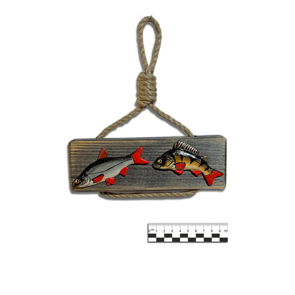 Украшение подвесное интерьерное Подвесная статуэтка плотвы и окуня исп 1м купить по доступным
