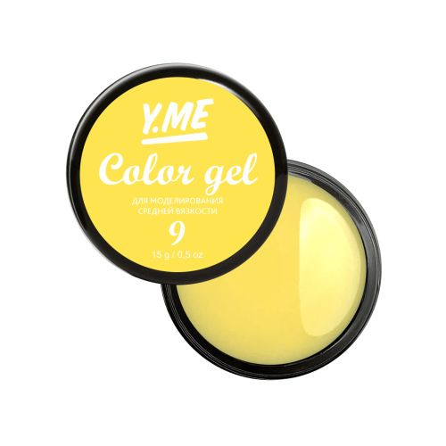 Y.ME Цветной гель Color Gel 09 (жёлтый) /30 гр/ для наращивания ...