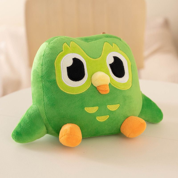 Плюшевая фигурка Duolingo Green Owl 20X30cm. - купить с доставкой по ...