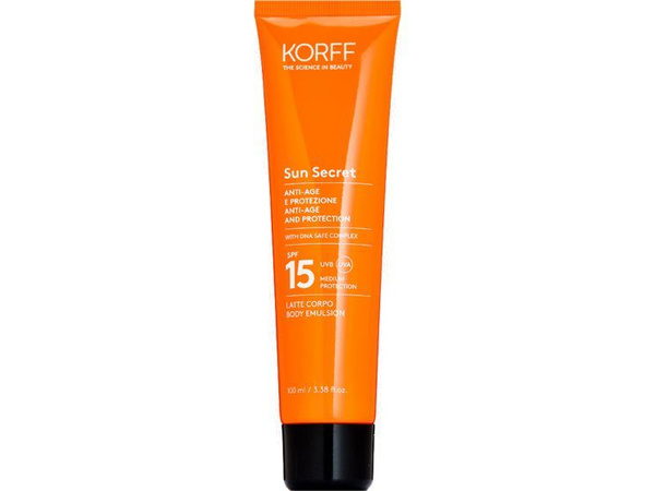 Солнцезащитная эмульсия для тела SPF 15 KORFF Sun Secret ANTI-AGE AND ...