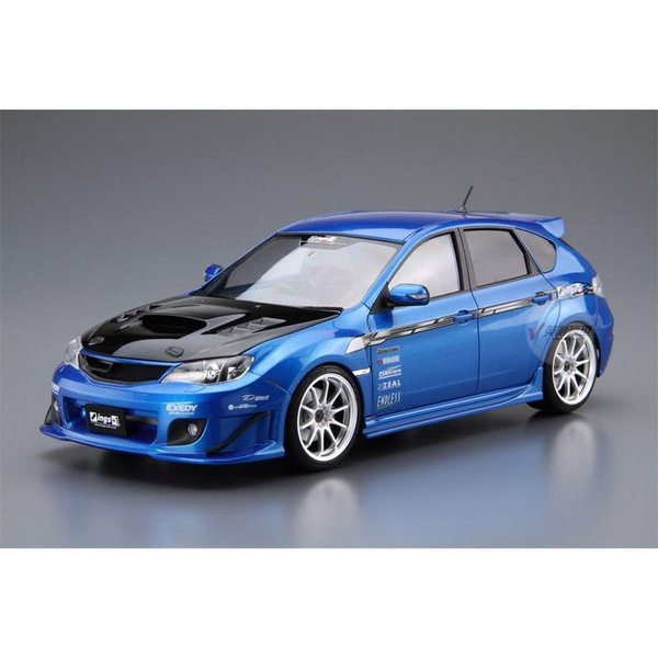 Сборная модель Машинка Aoshima-05875 1/24 scale SUBARU ings GRB IMPRESA WRX STI 2007 car model ...