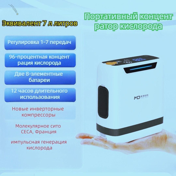 Перезаряжаемый портативный кислородный концентратор для домашнего ...