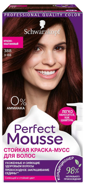 Schwarzkopf Краска-мусс для волос Perfect Mousse, тон 388 красно ...