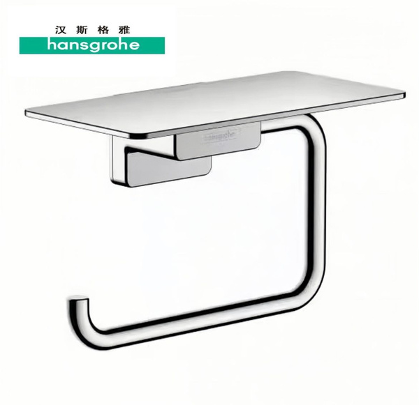 Держатель туалетной бумаги с полкой AddStoris Hansgrohe 41772000, хром ...