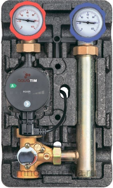 Насосная группа Zeissler NG-MK-0101L быстрого монтажа с трехходовым смесительным клапаном ...