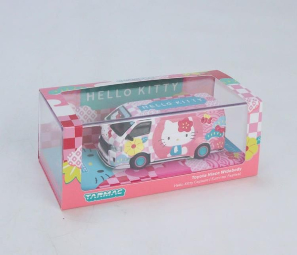 Машинка TW Tarmac Works 1:64 Toyota Hiace hello Kitty Collection die ...
