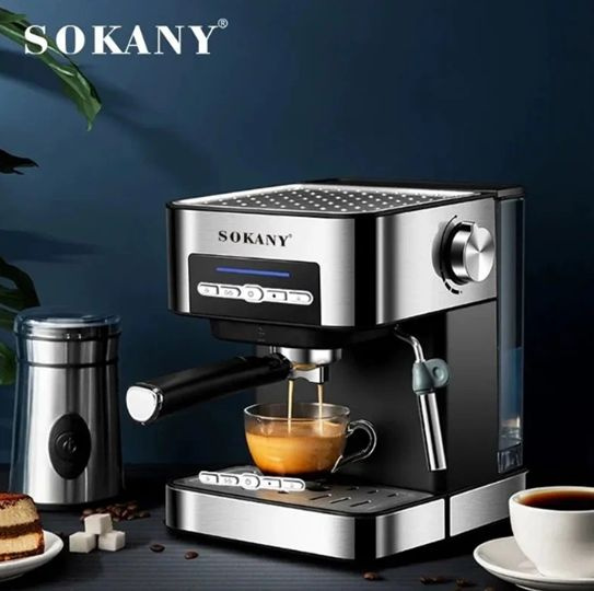 Автоматическая кофемашина SOKANY Кофемашина профессиональная SK-6862 ...
