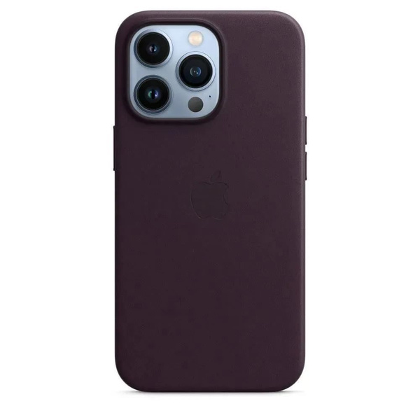 Чехол-накладка для iPhone 14 Pro / Leather Case MagSafe / Натуральная ...