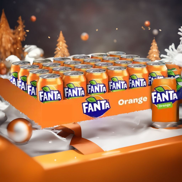 Fanta Original, Фанта, 24 банки 300мл - купить с доставкой по выгодным ...