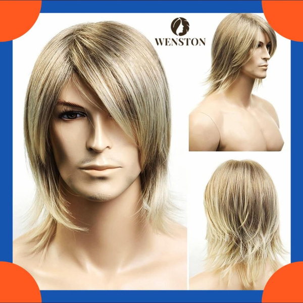 Wenston-E006 Европейский мужской длинный парик купить c доставкой на ...