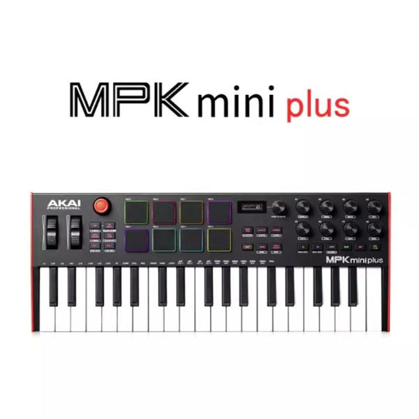 Контроллер музыкальной клавиатуры AKAI MPK MINI PLUS с 37 клавишами для ...