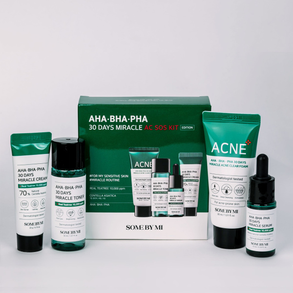 Some By Mi Мининабор кислотных средств для проблемной кожи AC SOS AHA ...