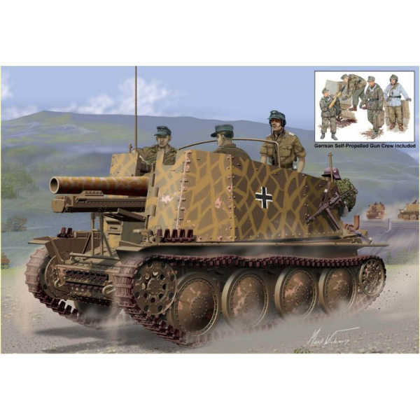 Dragon Сборная модель 6857 САУ Geschutzwagen 38 H fur s.IG.33/1 Initial ...