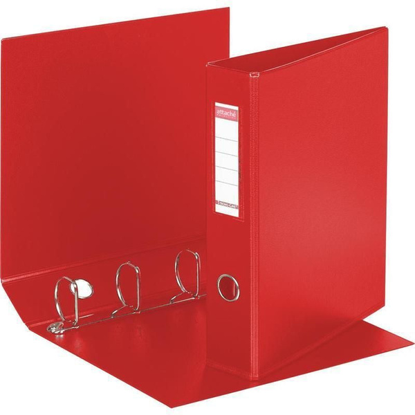 Папка на 4-х кольцах Bantex (Attache Selection) A4 60 мм красная (до 400 листов) купить на OZON ...