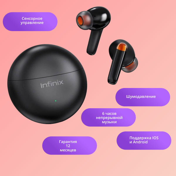 Наушники Вкладыши Infinix Earphone XE26 - купить по доступным ценам в ...