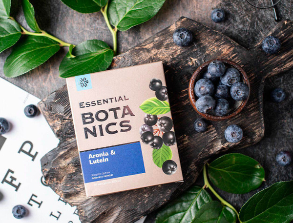 Арония и лютеин Essential Botanics, 30 капсул - купить с доставкой по ...