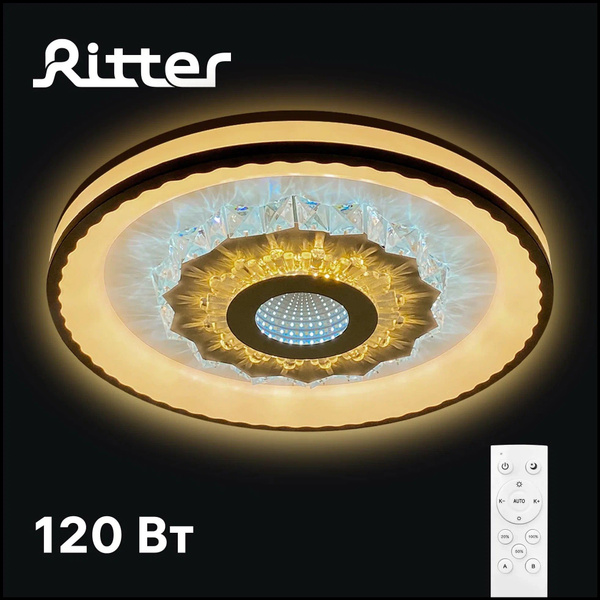 Люстра потолочнаяRitter1_Люстра светодиодная Ritter Crystal 3D 52368 0 ...