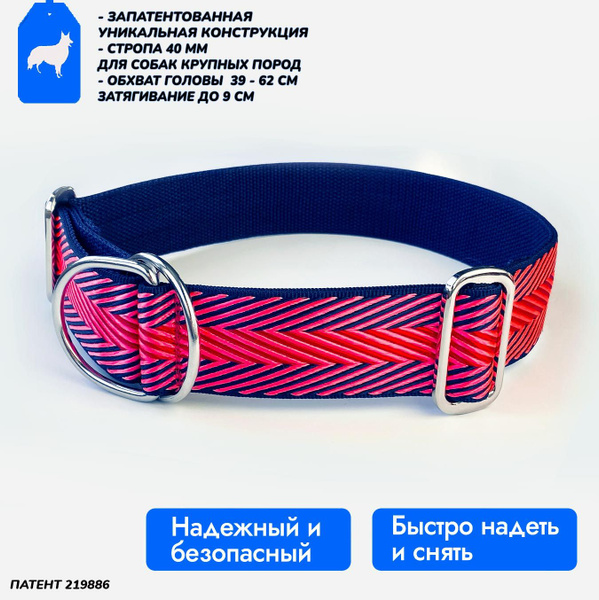 Ошейник для собак крупных пород 3 в 1 (мартингейл с фиксатором ...