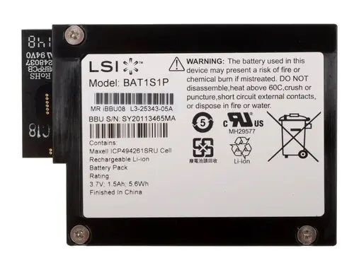 Батарея LSI iBBU08 For MegaRAID 1500 мА*ч Li-Ion LSIIBBU08 LSI00264 L5 ...