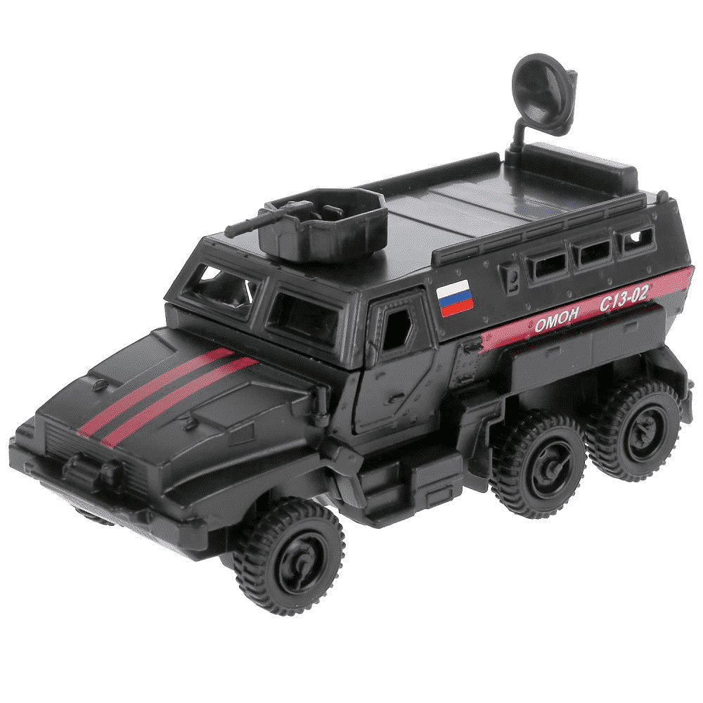 Модель машинки Технопарк Броневик, цвет черный, инерционная — купить в ...