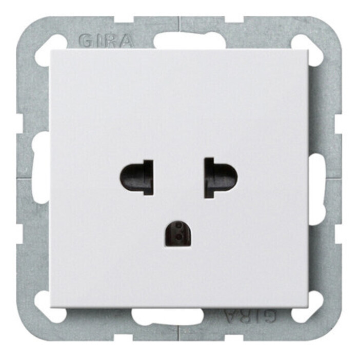 Розетка Gira SYSTEM 55, скрытый монтаж, белый - купить по низкой цене в ...