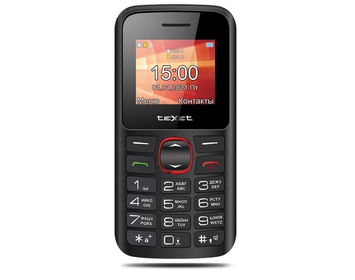 Мобильный телефон Texet Телефон TM-B315 Dual Sim Black, черный - купить по выгодной цене в ...