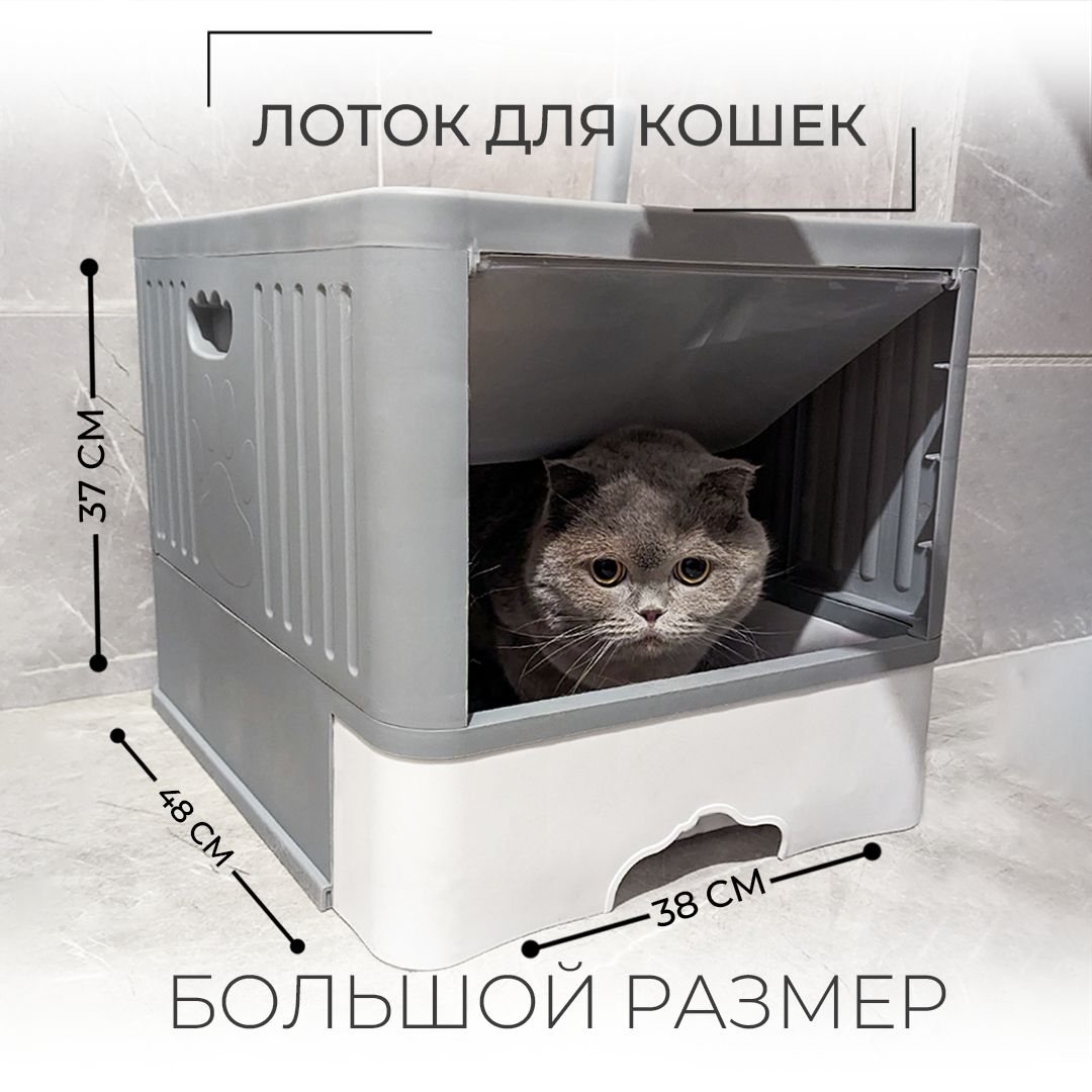 Лоток для Кошек Закрытый – купить в интернет-магазине OZON по низкой цене