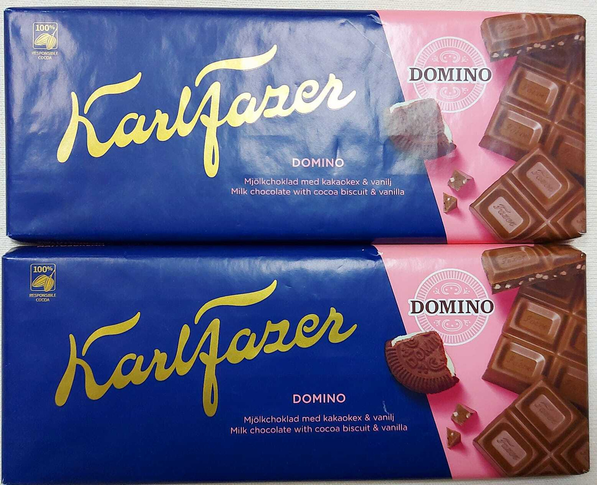 Karl Fazer DOMINO шоколад — купить в интернет-магазине OZON с быстрой ...