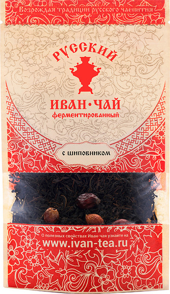 Русский Иван-чай с шиповником, дой-пак 75 г - купить с доставкой по ...
