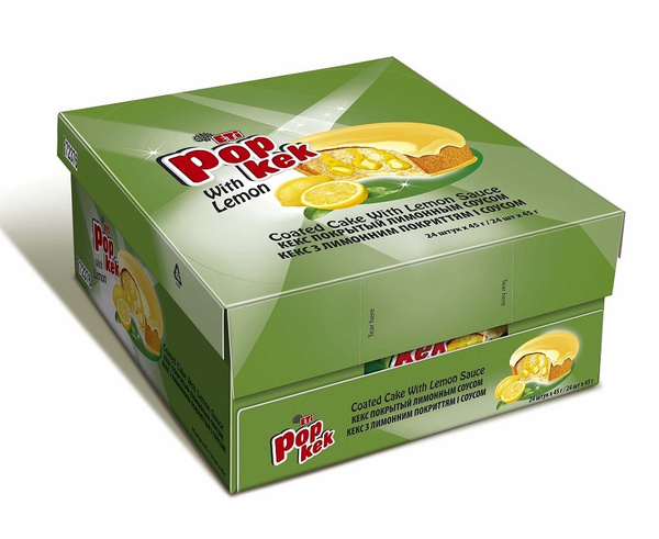 Кексы ETI POPKEK LEMON, 24шт x 45г - купить с доставкой по выгодным ...