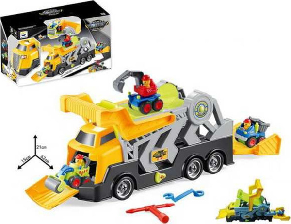 Набор машинок Junfa 3 в 1 Грузовик Трек Автовоз, BS819-2 - купить с доставкой по выгодным ценам ...