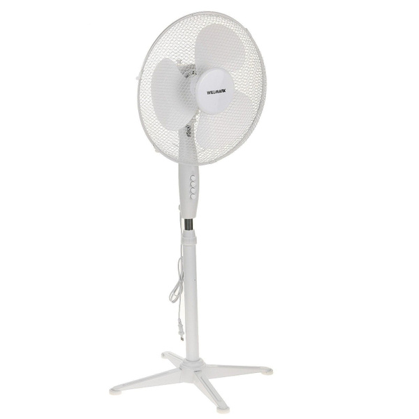 Вентилятор WILLMARK WSF-41W (напольный, 1200мм/410мм/40Вт, 3 скорости, белый) купить по низкой ...