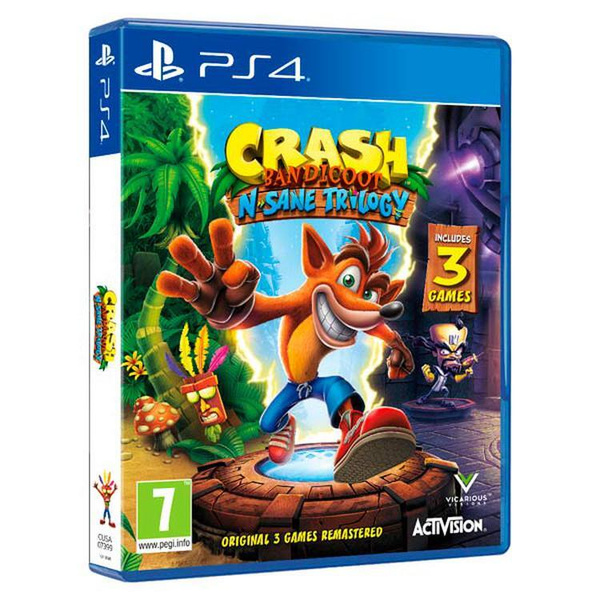 Игра Crash Bandicoot N'sane Trilogy (PlayStation 4, Английская версия ...
