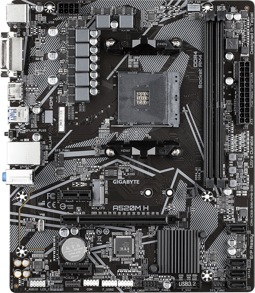 Материнская плата Gigabyte A520M H купить по низкой цене с доставкой и ...